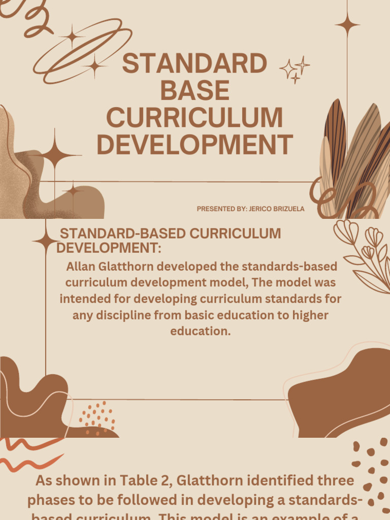 Standard Base Report | PDF | Curriculum | Cognition