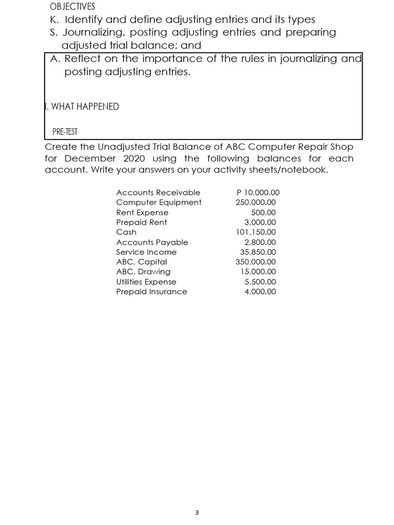 Math 11 ABM FABM1 Q2 Week 1 For Students | PDF | Debits And Credits ...