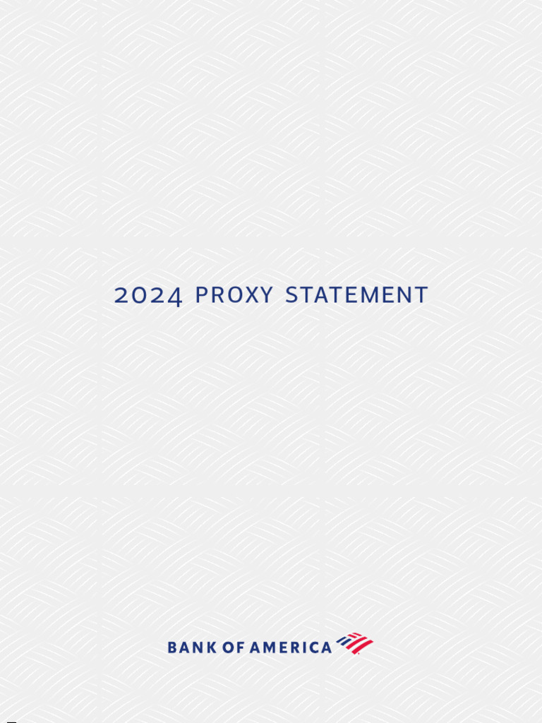 2024 Proxy Statement | PDF | Proxy Voting | Banks