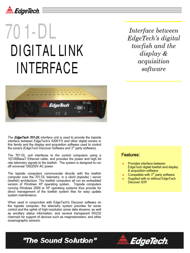 701-DL Brochure 011106 | PDF | Operating System | Microsoft Windows