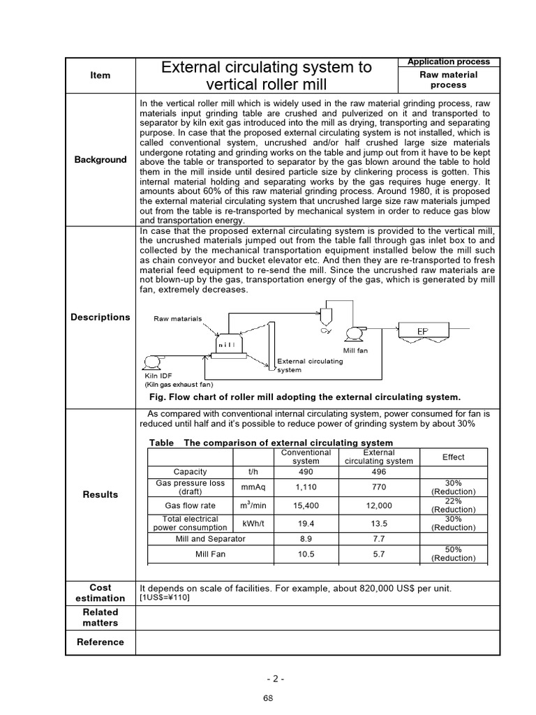 Vertical Roller Mill ECS | PDF | Mill (Grinding) | Nature