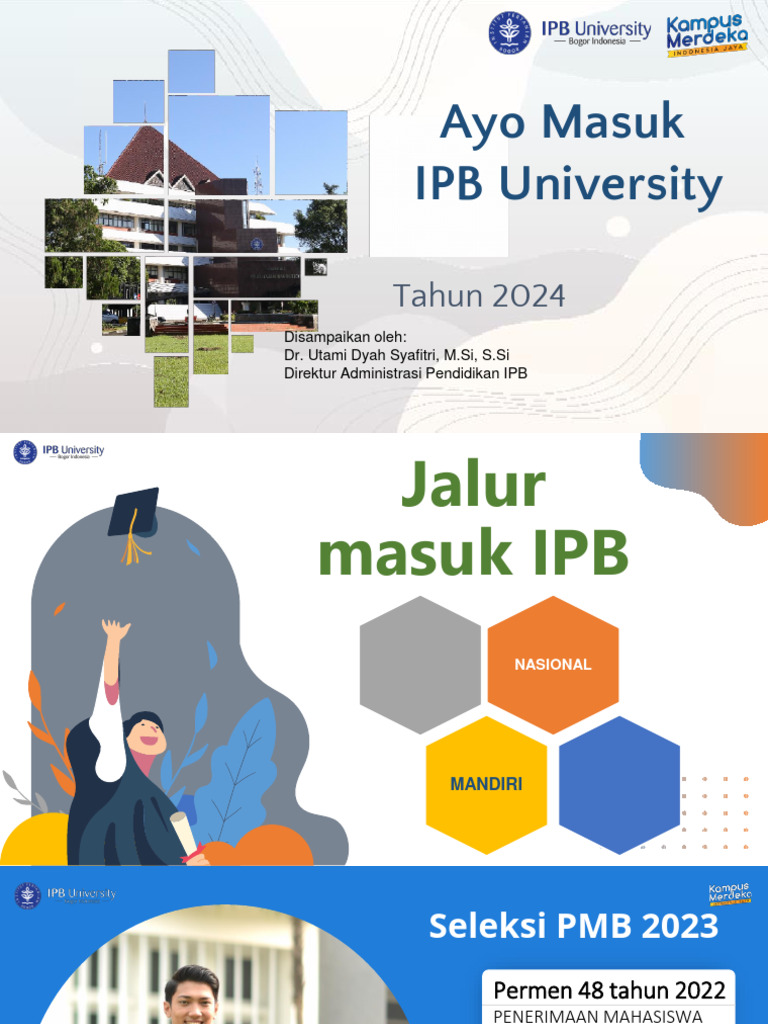 Panduan Jalur Masuk IPB 2024 | PDF