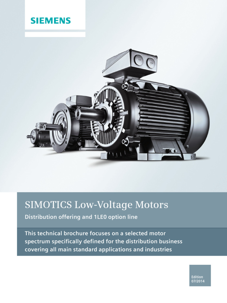 Katalog Siemens | PDF | Electric Motor | Machines
