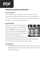 Normal Saline - StatPearls - NCBI Bookshelf | PDF | Saline (Medicine ...
