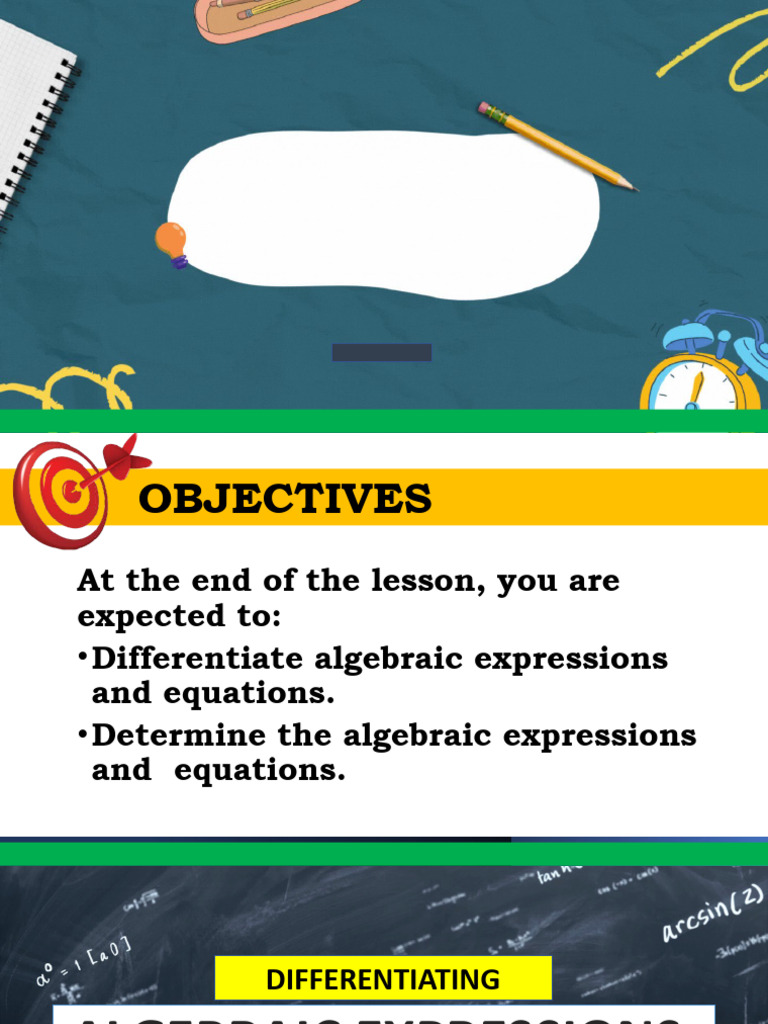Expressions, Equation, Inequality | PDF | Equations | System Of Linear ...