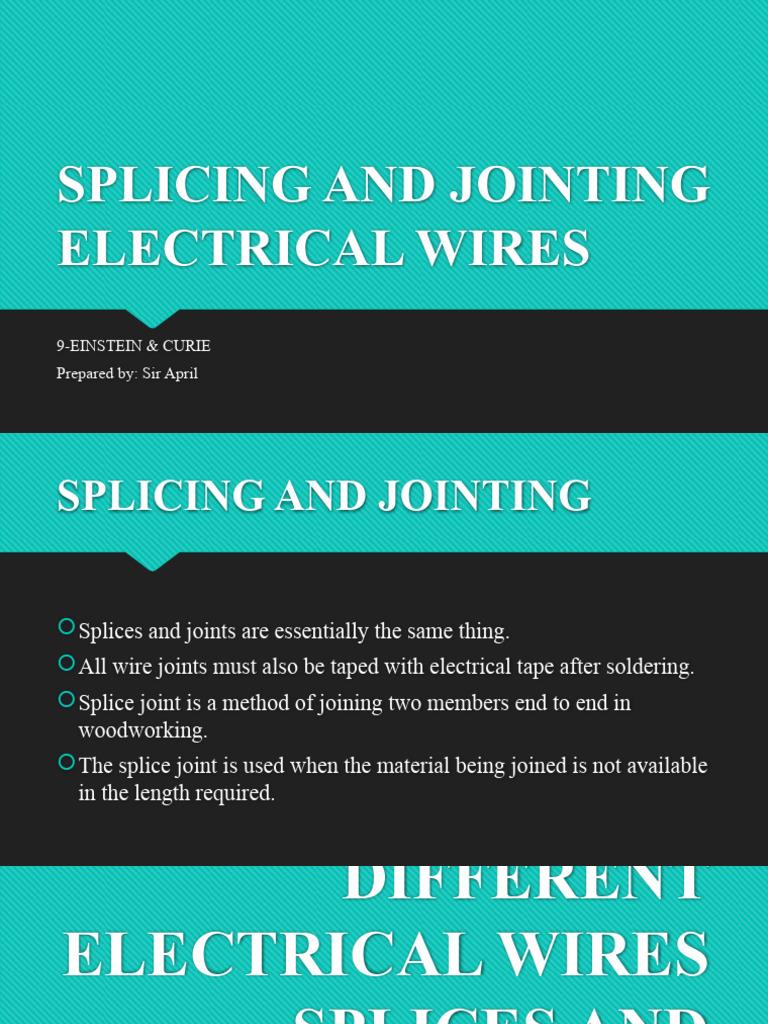 Electrical Wire Splicing Techniques | PDF | Wire | Electrical Wiring