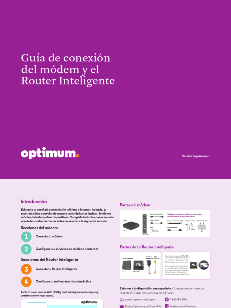 0315 Sagemcom Smart Router and Modem Setup Guide SPA | PDF | Wifi ...
