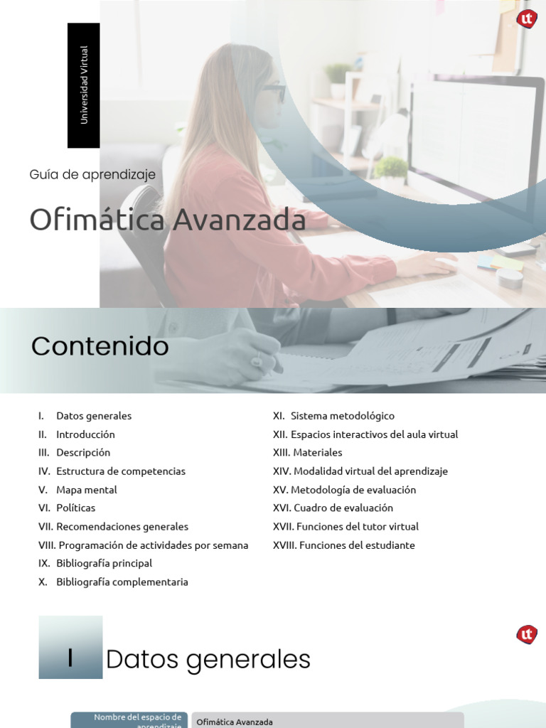Guía de Aprendizaje Ofimatica Avanzada Final. LCCT101 | PDF | Microsoft ...