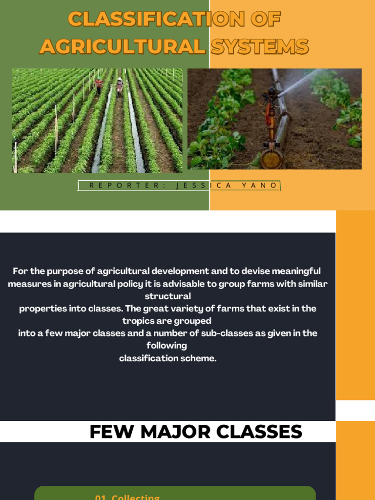 Agricultural Systems Classification | PDF | Agriculture | Crop Rotation