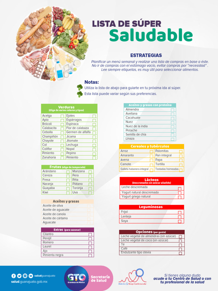 Lista de Super Saludable | Descargar gratis PDF | Ingredientes de ...