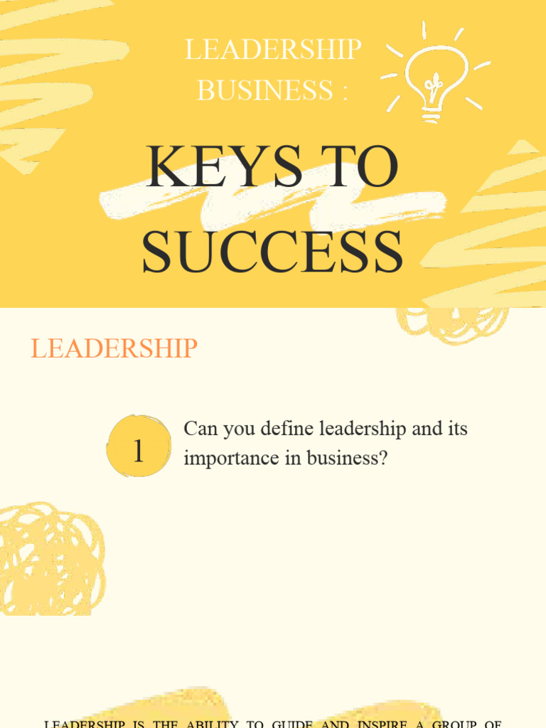 Business Leadership Essentials | PDF | Business | Self-Improvement