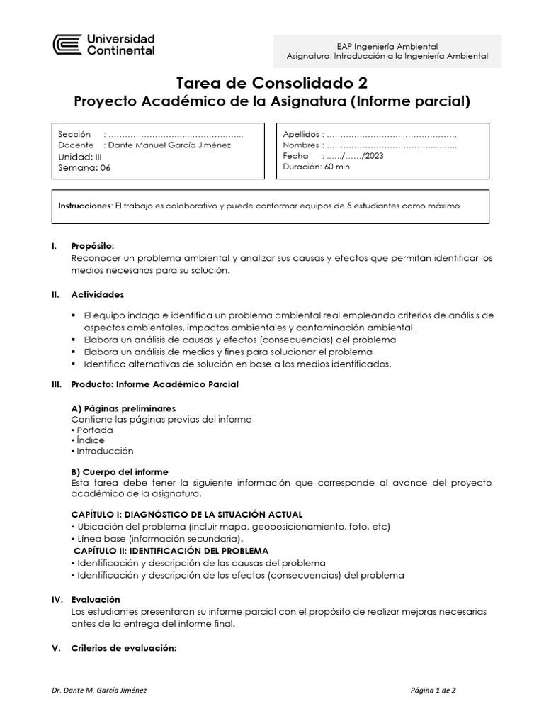 Tarea Consolidado 2 202320 | PDF