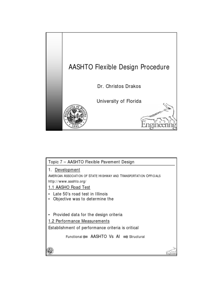 AASHTO Flexible Pavement Design 1 | Download Free PDF | Road Surface ...