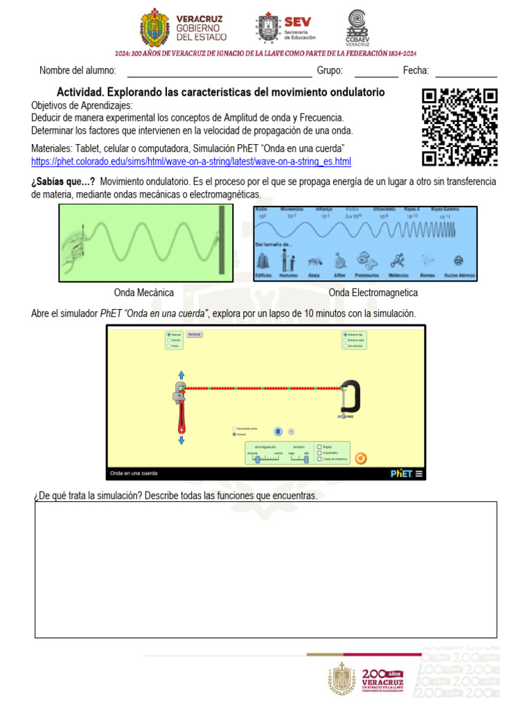 Actividad Phet Onda en Una Cuerda | PDF | Longitud de onda | Frecuencia Actividad Phet Onda en Una Cuerda | PDF | Longitud de onda | Frecuencia