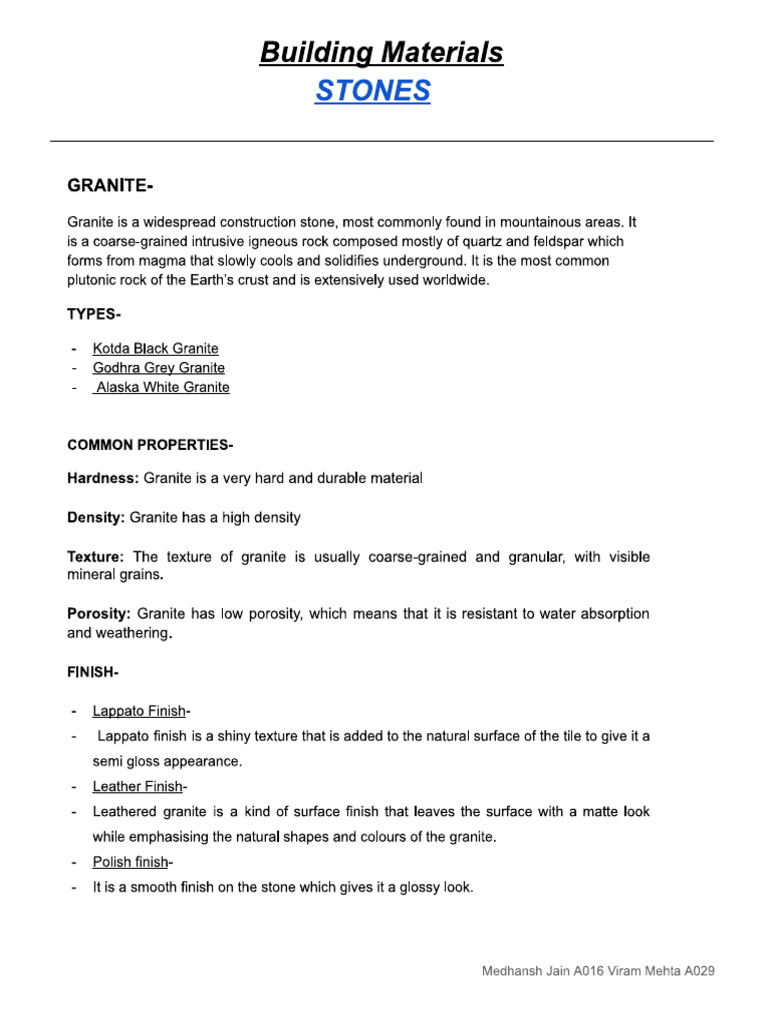 Stones | PDF