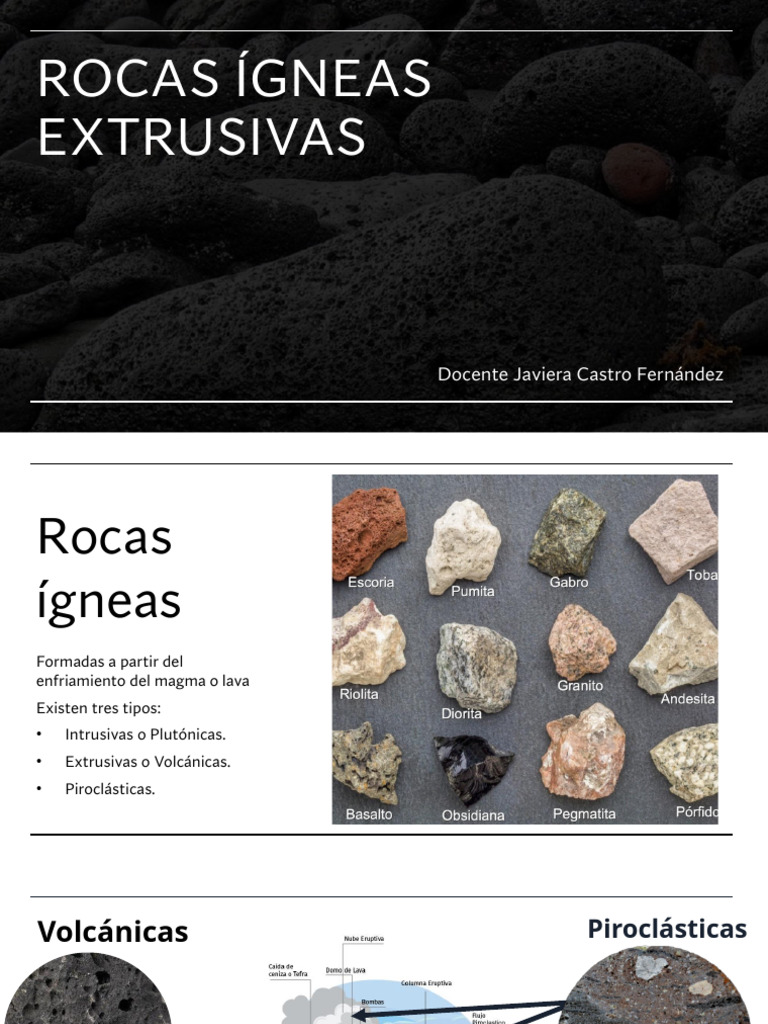 Clase 3 Rocas Ígneas Extrusivas | PDF | Lava | Tipos de erupciones volcánicas