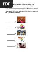 Summative Test in ESP Grade 4 | PDF