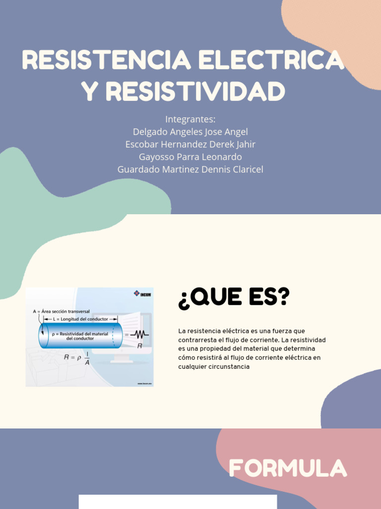 Resistividad y resistencia eléctrica | PDF | Resistividad Eléctrica y ...