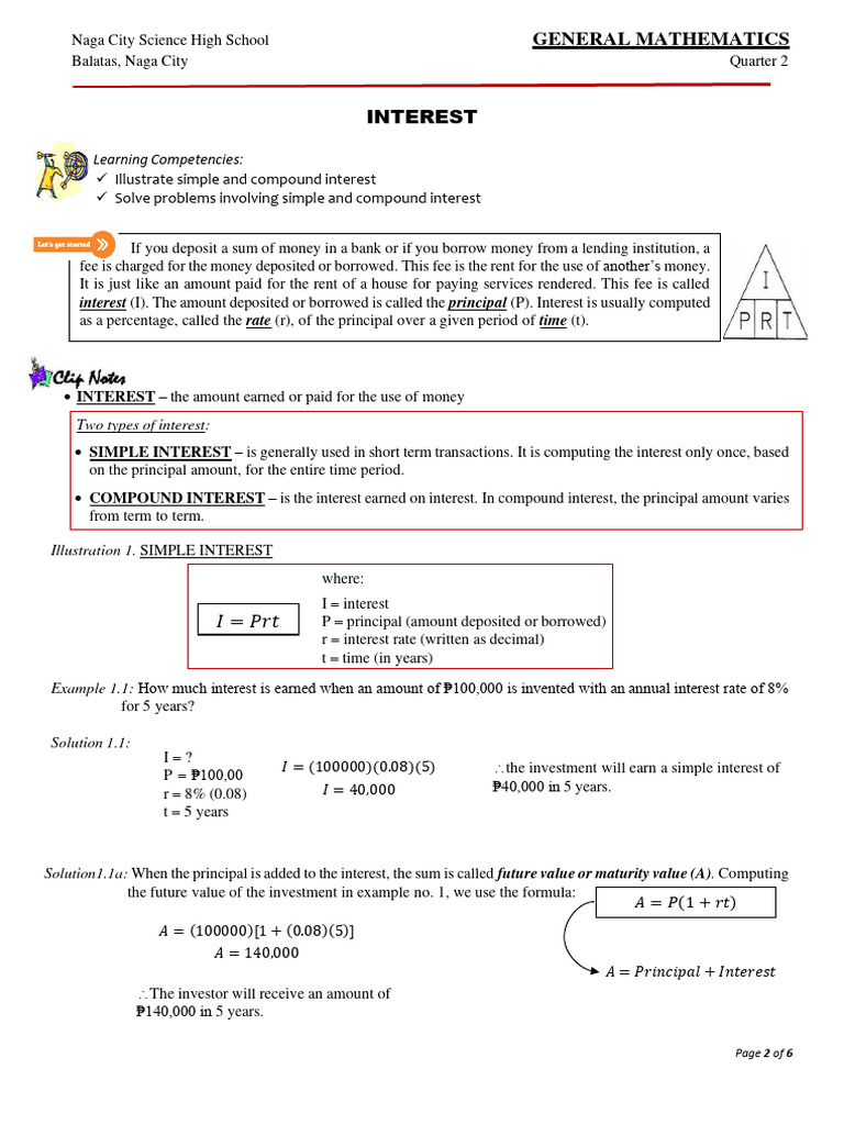 Simple and Compound Interest Guide | PDF | Interest | Compound Interest