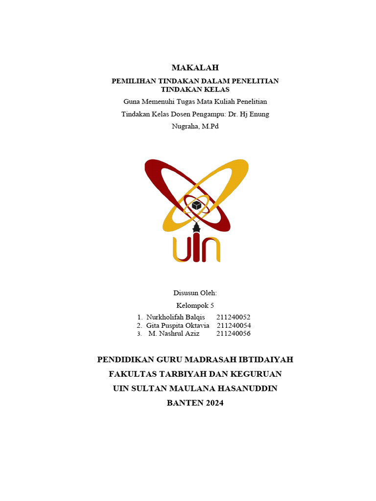 Makalah Kel.5 PTK 2 | PDF | Sains & Matematika