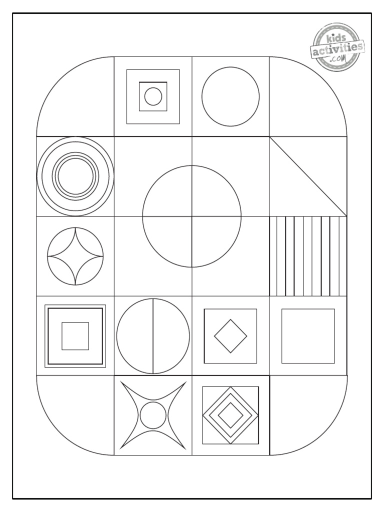 Geometric Coloring Pages | PDF