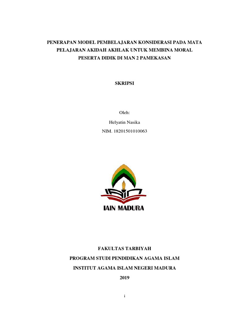 Skripsi Penerapan Model Pembelajaran Kon | PDF | Ilmu Sosial Skripsi Penerapan Model Pembelajaran Kon | PDF | Ilmu Sosial