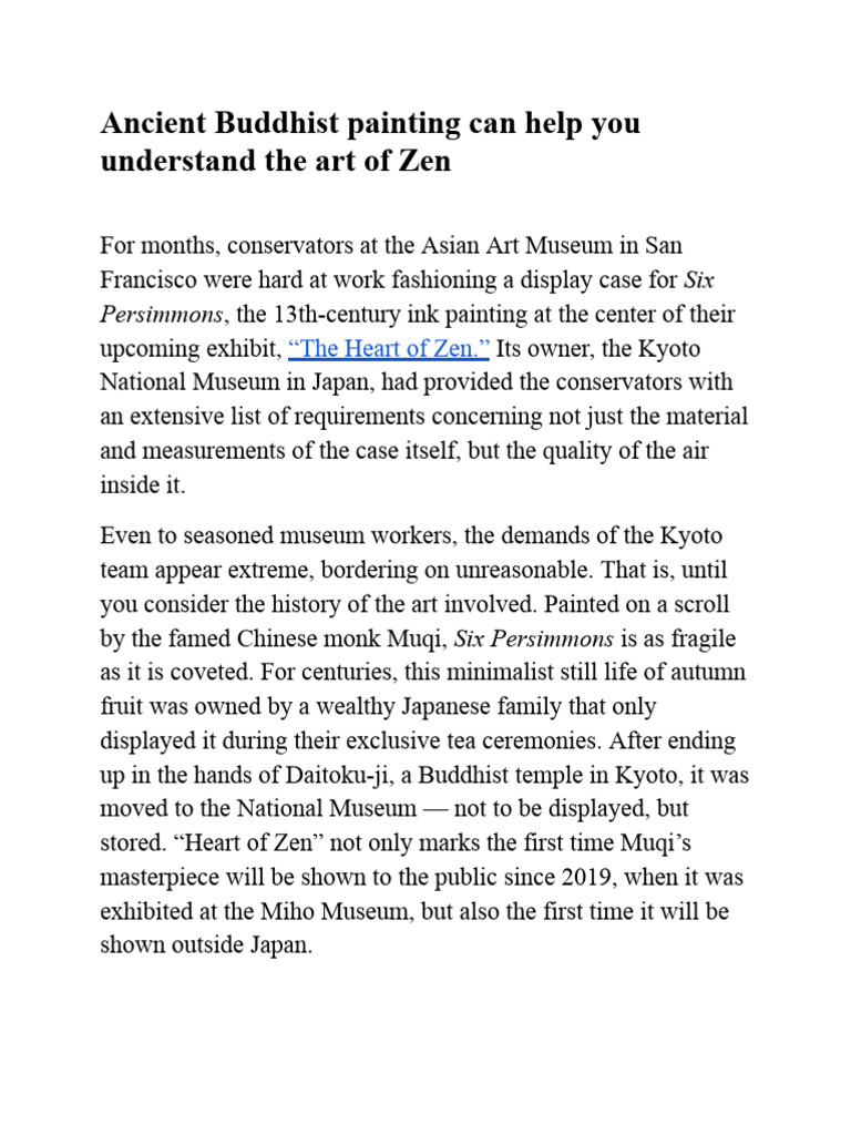Zen Buddhism Pdf Zen Paintings
