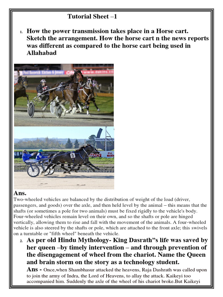 Automobile Engineering 2023 - Tutorial Sheet 1-1 | Download Free PDF | Clutch | Manual Transmission