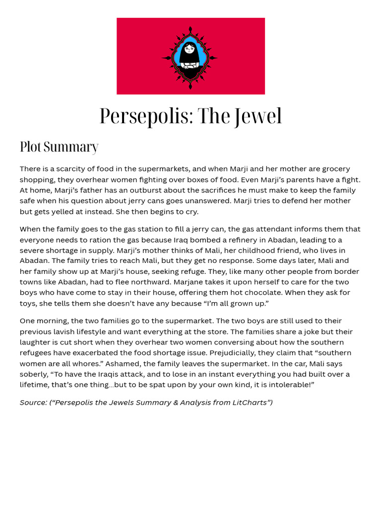 Persepolis - The Jewel | PDF | Narration