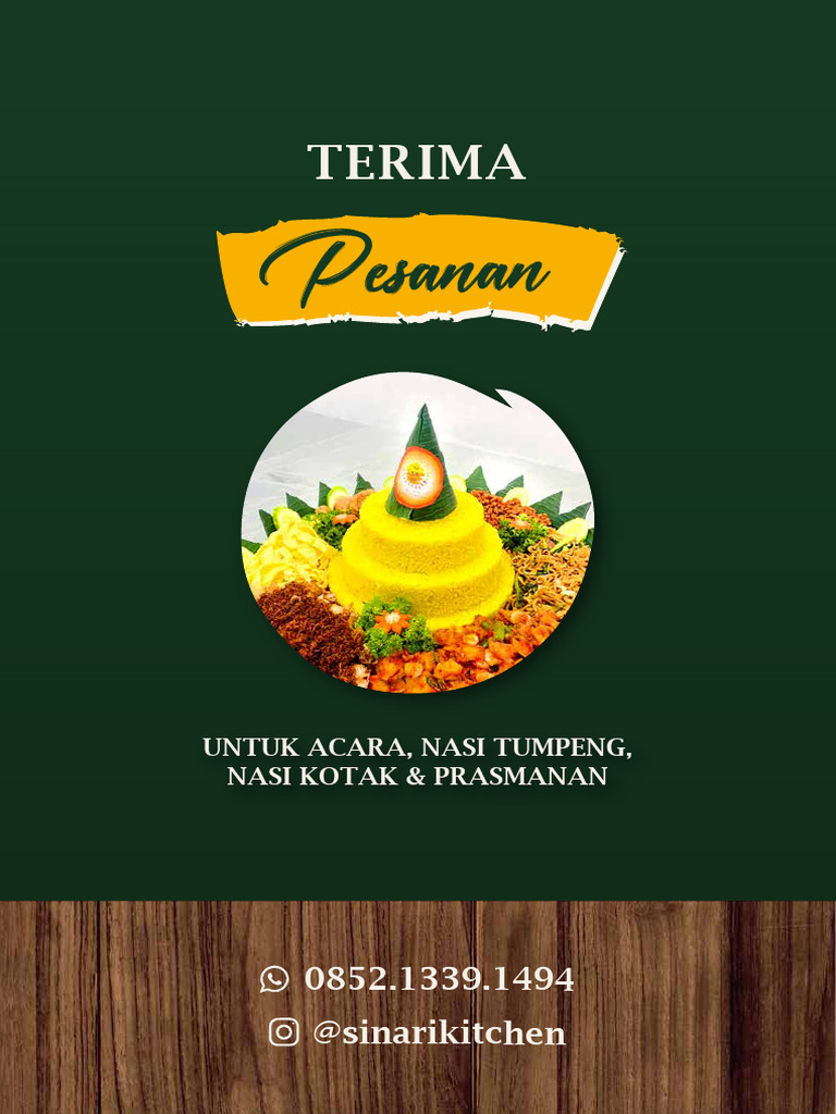 E-Menu Tumpeng Sinari | PDF