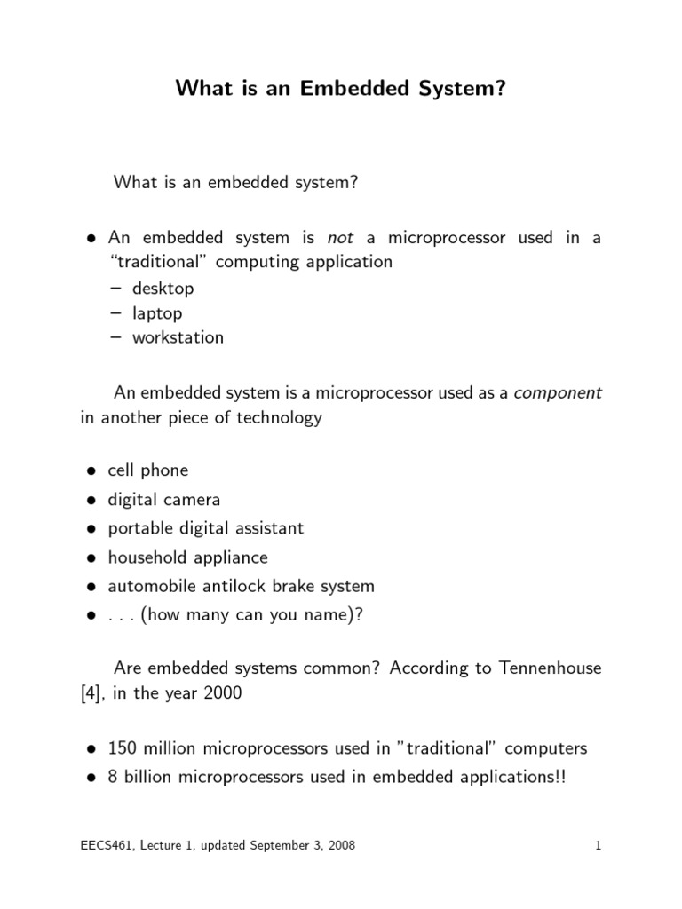 Understanding Embedded Systems Basics | PDF