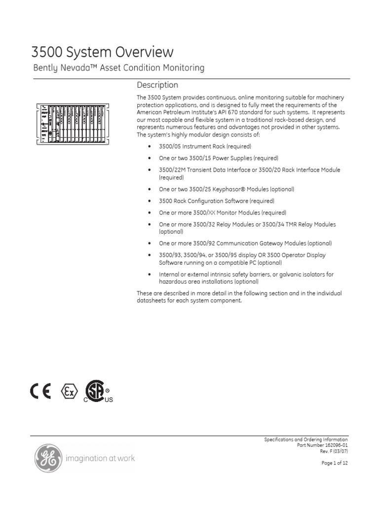 3500 Data Sheet | PDF