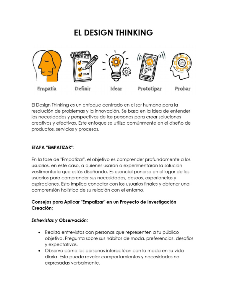Guía Práctica Del El Design Thinking | Descargar gratis PDF | El ...