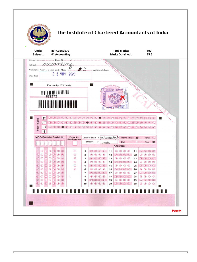 DM - Answersheet | PDF