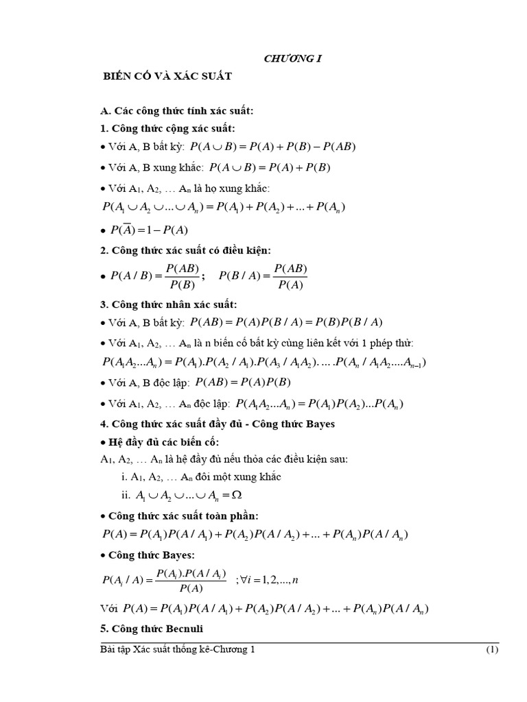 Bai Tap c1-XSTK | PDF