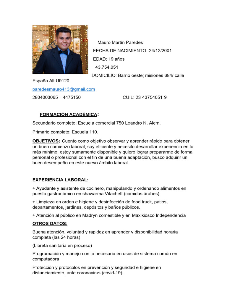 CV Actualizado | PDF