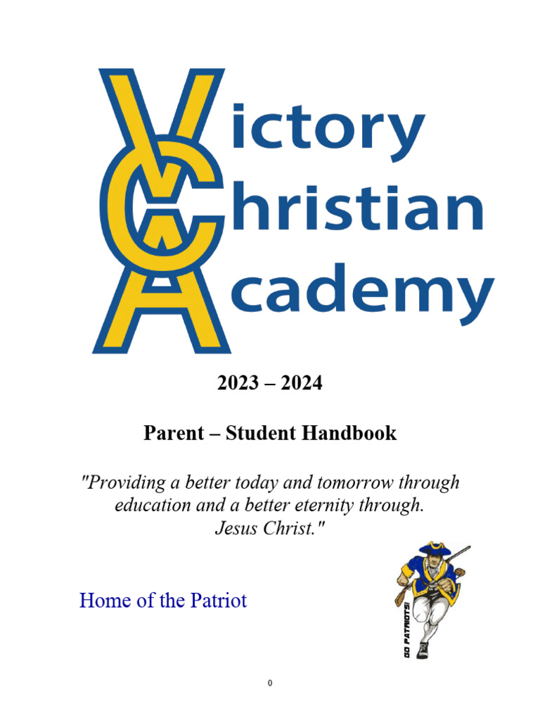 Student Handbook 2023-2024-6855277 | PDF | Schools | Teachers