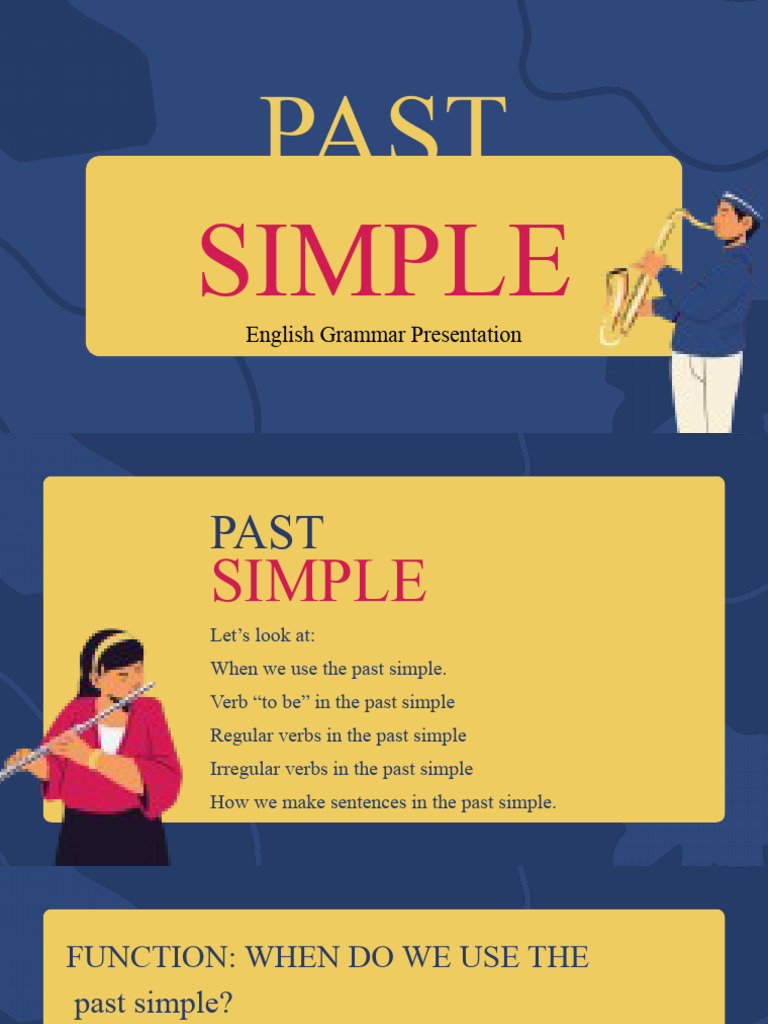 Simple Past Tense Presentation | PDF | Verb | English Grammar