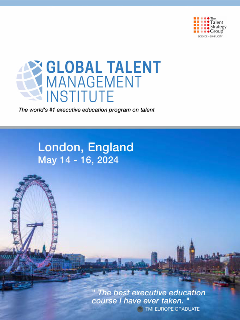 Global Talent Management Institute London - Marc Effron | PDF