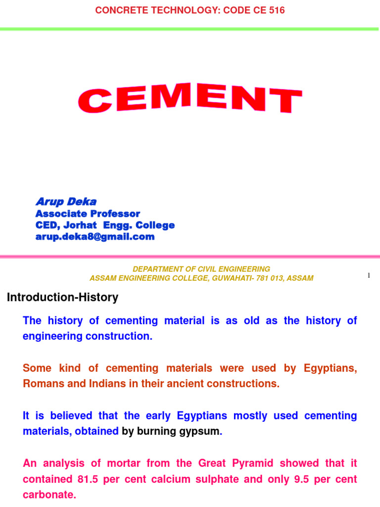Cement | PDF | Cement | Concrete