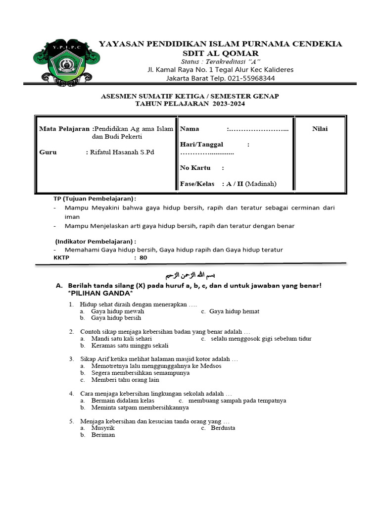 Ub Iii Kelas 2 | PDF