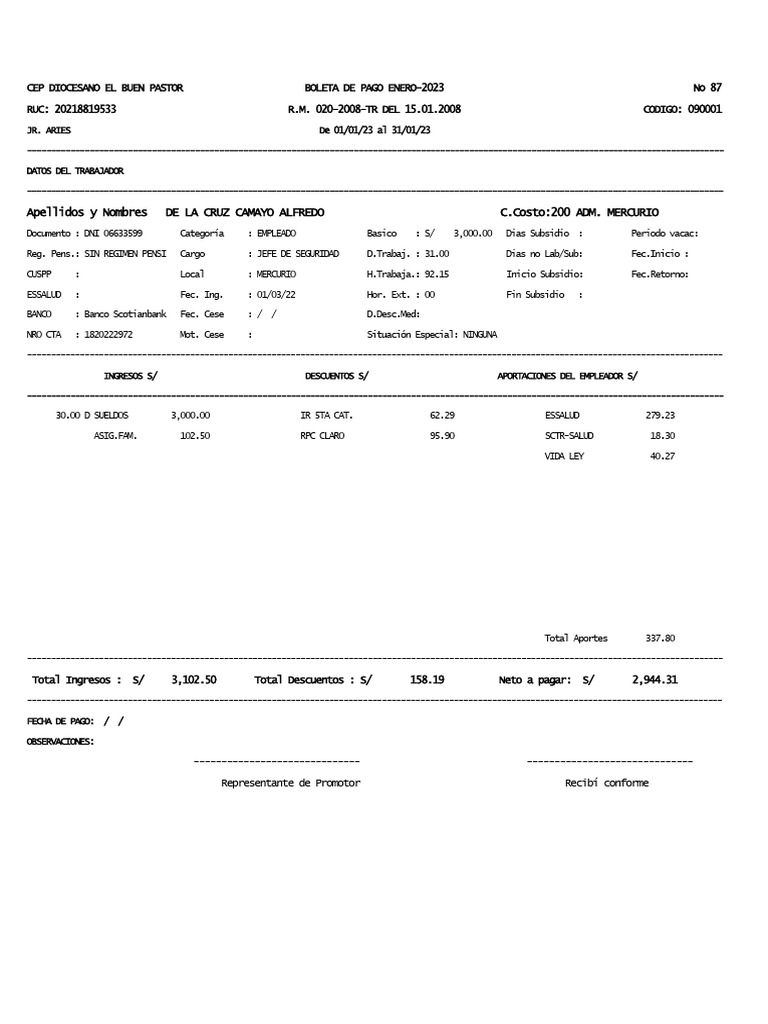 De La Cruz Camayo Alfredo | PDF