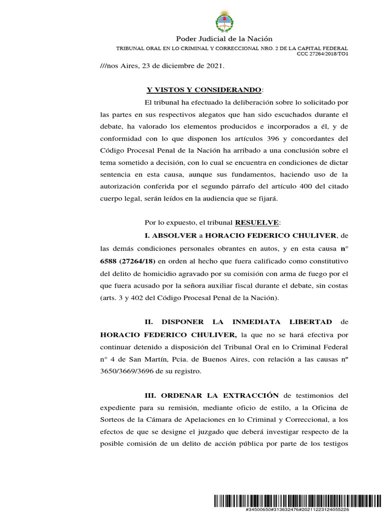 Chuliver Veredicto | PDF | Gobierno | Judicaturas