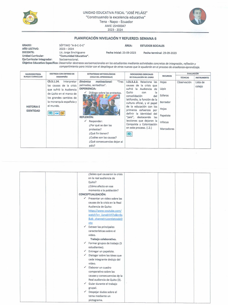 Plan-Nivel-S6-7mo A-B-C-D-E-Eess | PDF