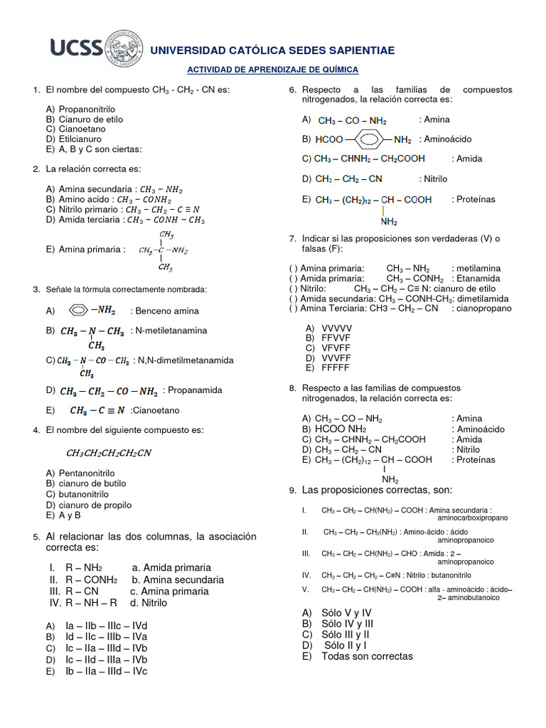 NITRILOS | PDF | Amida | Amina