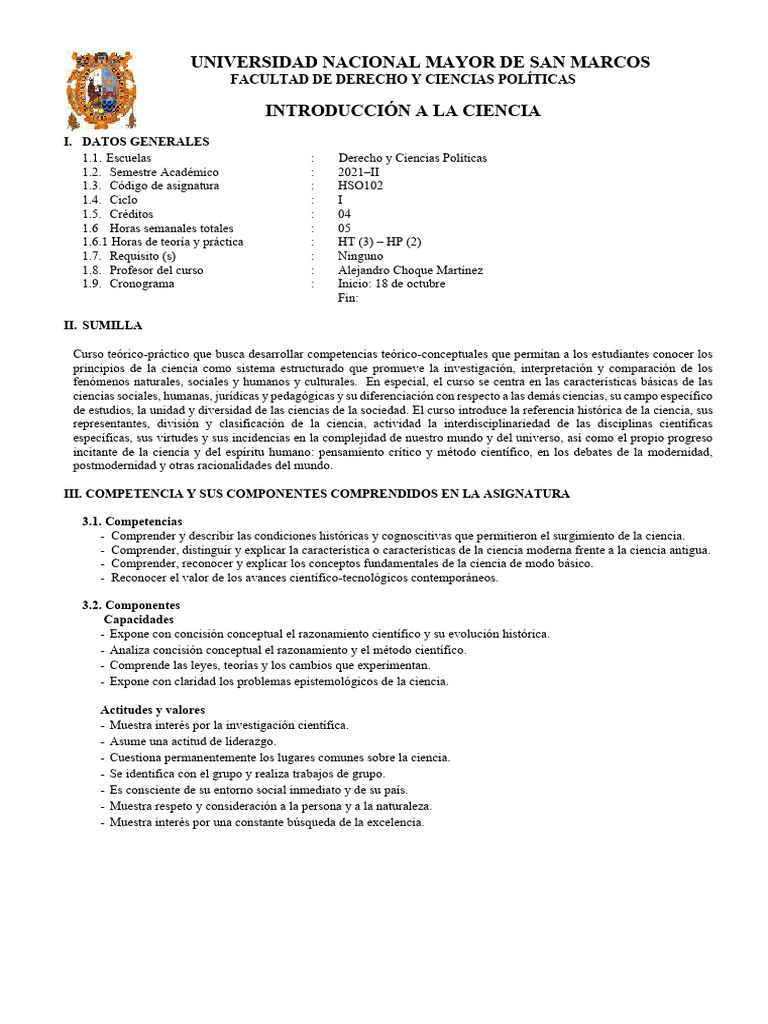 INTRODUCCIÓN A LA CIENCIA | PDF | Evaluación | Science