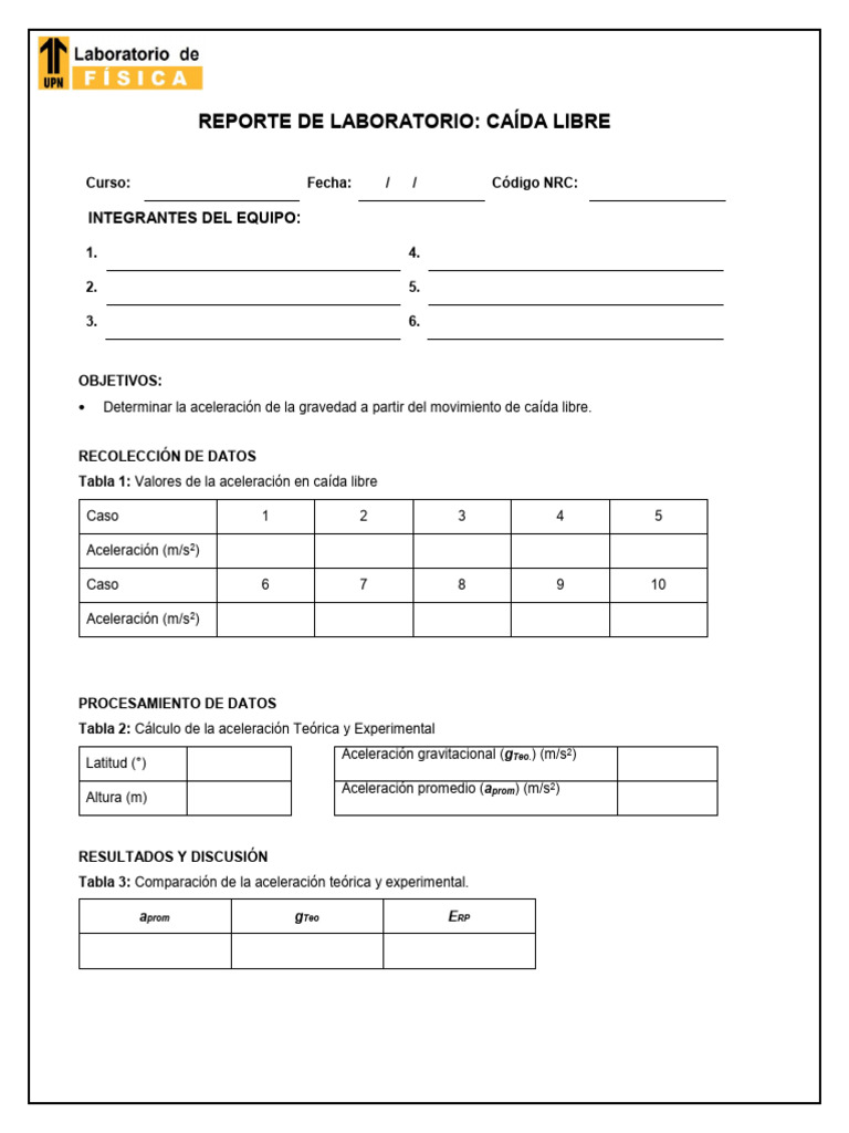 Reporte Lab Fisi1 s03 CL 2024 | PDF