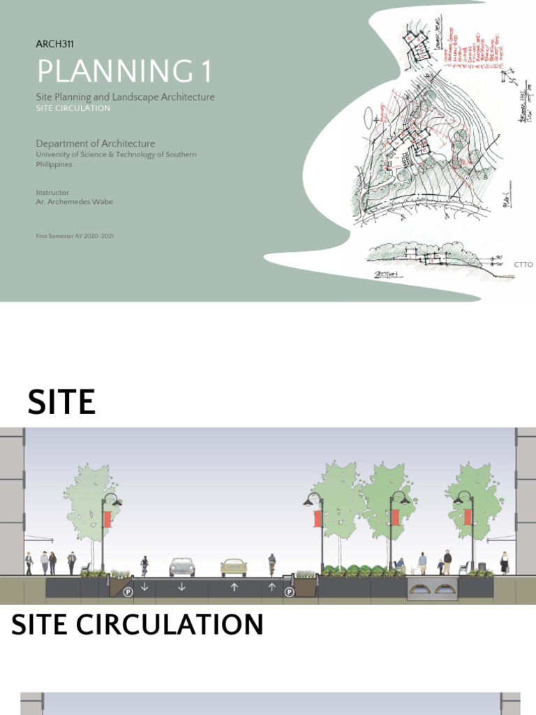Site Circulation in Landscape Architecture | PDF | Pedestrian | Traffic