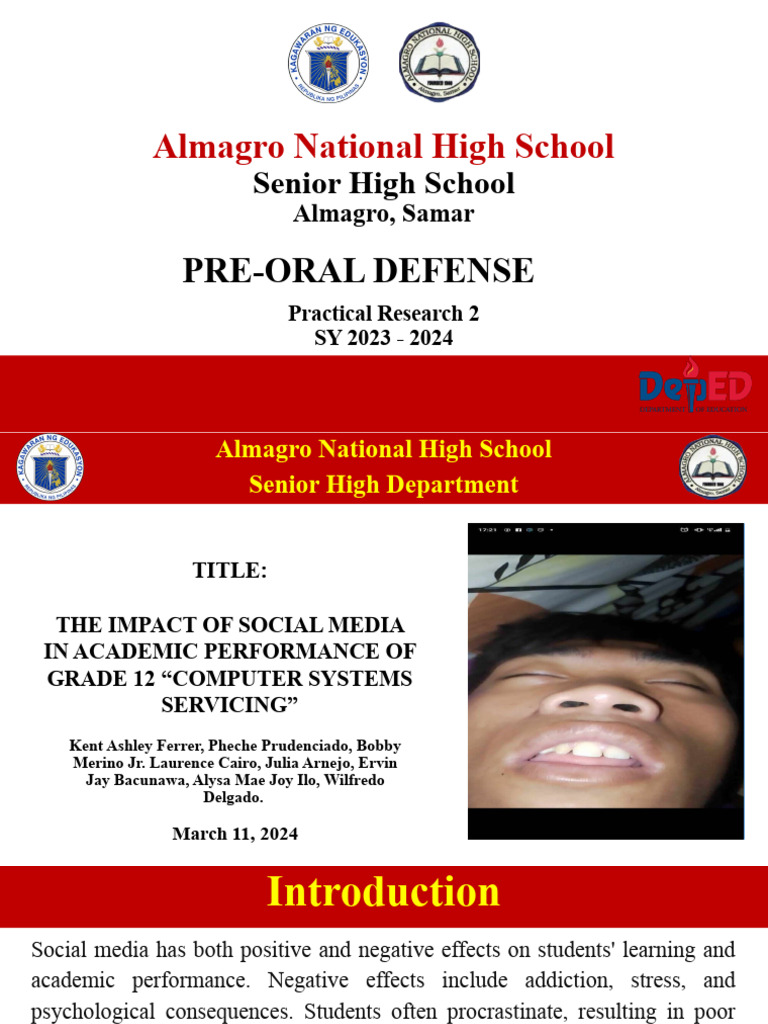 UPDATED FINAL DEFENSE PPT Template | PDF | Social Media | Popular ...