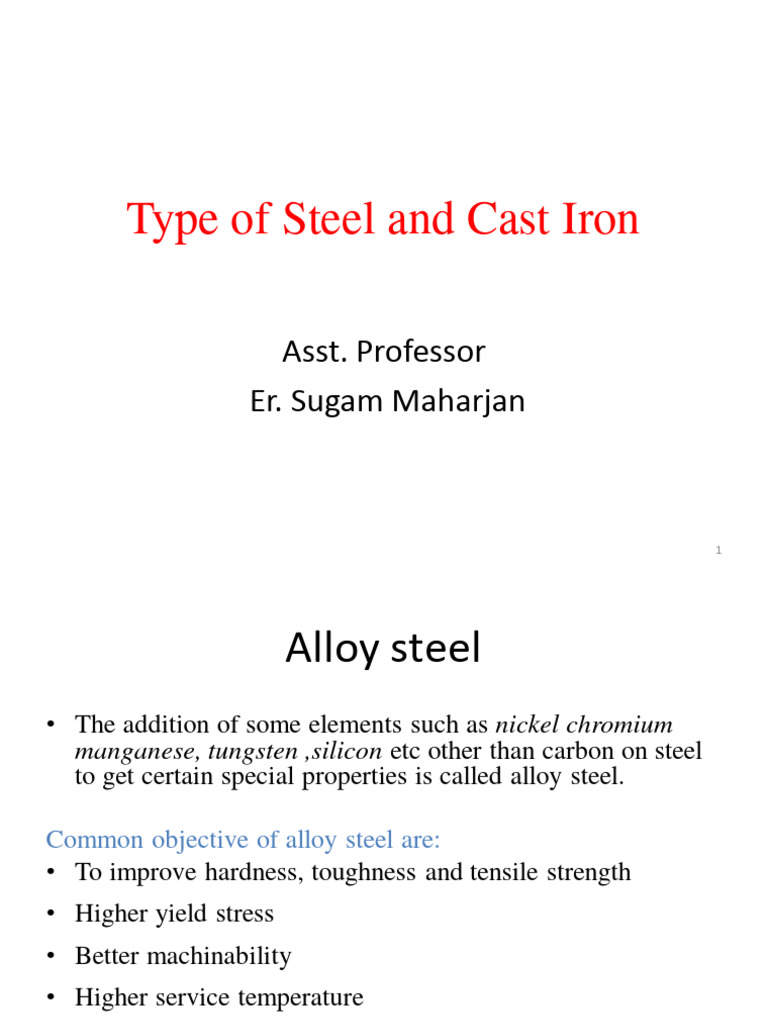 Type of Steel and Cast Iron Lec7 | PDF | Cast Iron | Corrosion